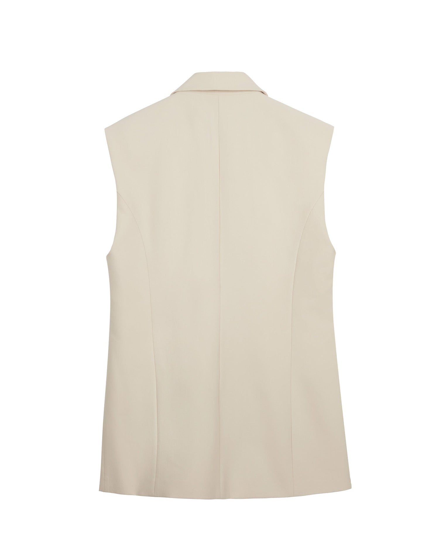 Cream oversize vest for women